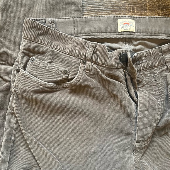 Faherty | Pants | Faherty Rugged Mens Corduroy W 32 Gray | Poshmark